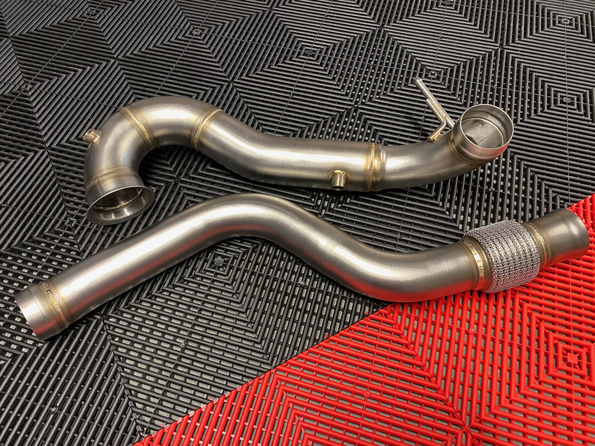 EXH Downpipe V1 Kat Ersatz Mercedes A45 AMG / CLA45 AMG / GLA45 AMG 2 ...